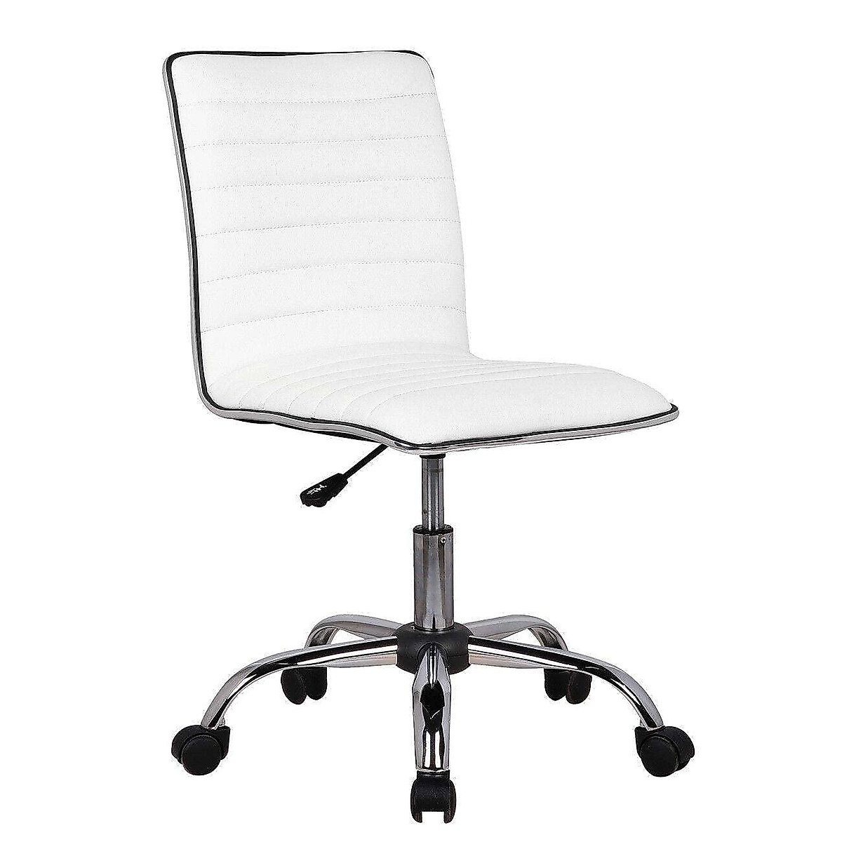 JTSQ White Designer Swivel Task Gaming Chair Office Chair Gaming Desk Computer Chair High Chair Home Office Desk Chairs Office Chairs Home Office Office Furniture Swivel Chair Computer Chairs