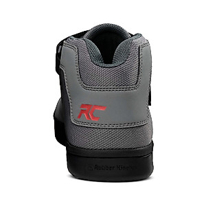 Ride Concepts Men's Wildcat 2021 Flat Pedal Mountain Bike Shoe Charcoal/Red 8.5 M US