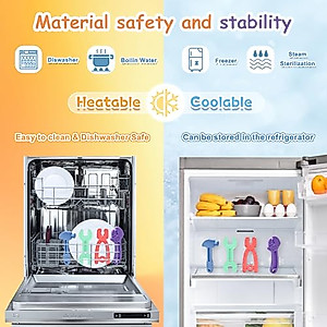 Yoolane Baby Teething Toys Teethers for Babies 3-24 Months Tools Silicone Teether for Toddler Infant Boy and Girl BPA Free Freezable Chew Toy Newborn Stuff Essentials and Shower Gift | 4 Pieces Set