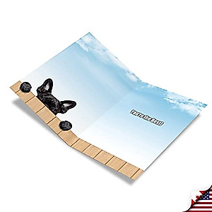 NobleWorks - Funny Thank You Greeting Card (Neighbor) with 5 x 7 Inch Envelope (1 Card) - Thank You To A Great Neighbor 9107