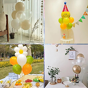 Jiesky 7 Sets 28 Inch Balloon Stand Kits, Balloon Sticks with Base For Table Floor Graduation Baby Shower Happy Birthday Engagement Fiesta Party Decorations Class