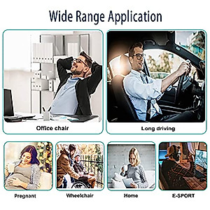 Lumbar Support Pillow,100% Memory Foam ,Breathable 3D Mesh Cover and Adjustable Strap,Orthopedic Backrest and Ergonomic Design for Back Pain Relief,Back Support for Office Chair and Car Seat