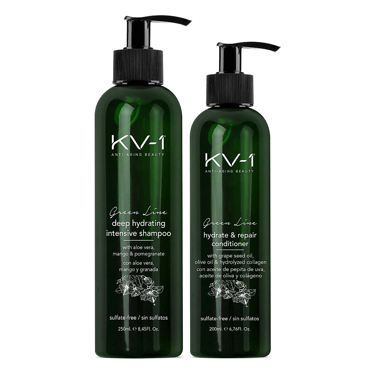 KV-1 Deep Hydrating Shampoo and Conditioner with only natural ingredients