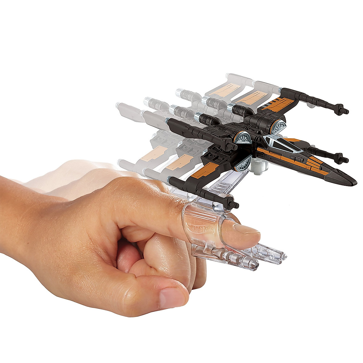 Hot Wheels Star Wars: The Force Awakens Hero Open Wing Orange Starfighter Starship Vehicle