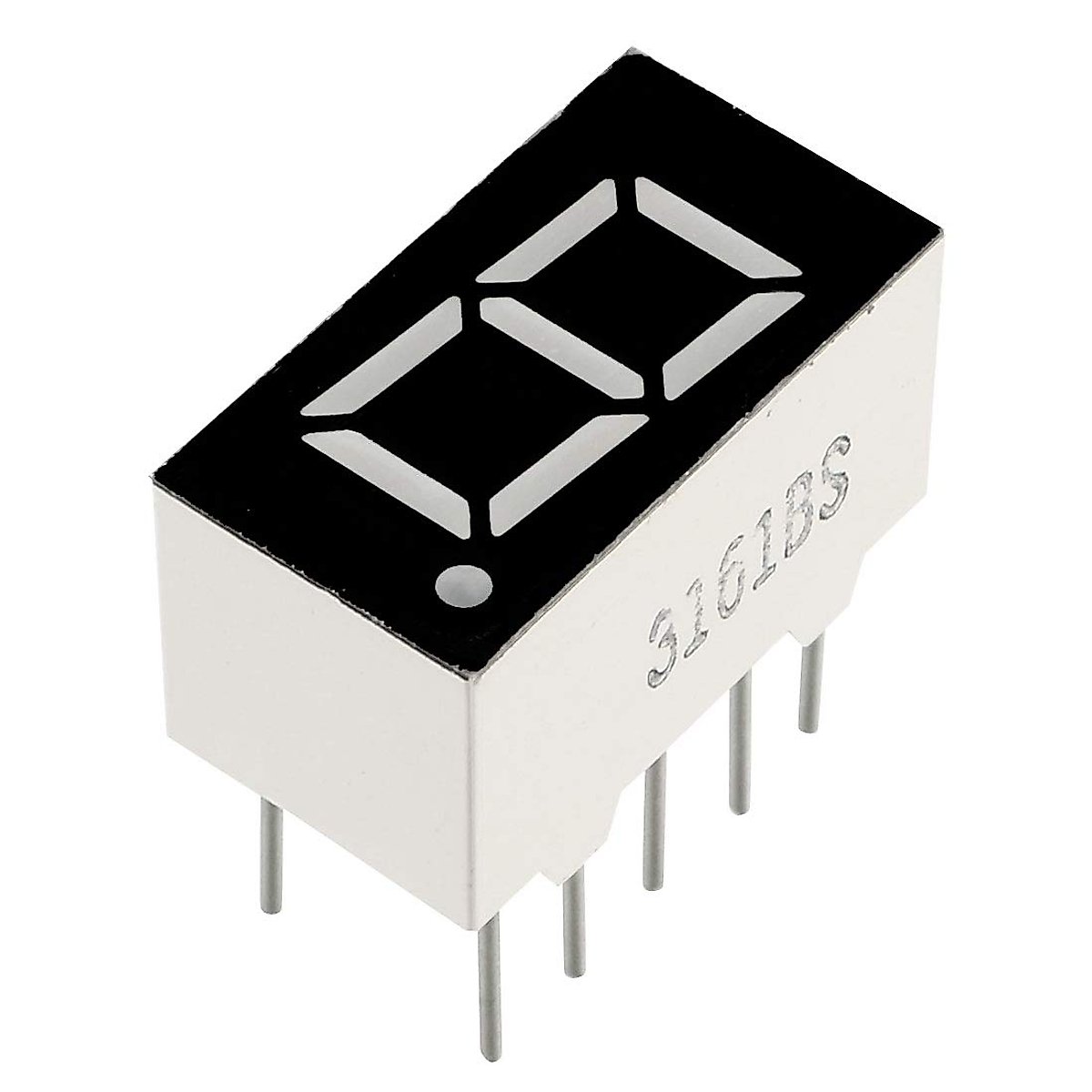 uxcell Common Anode 10 Pin 1 Bit 7 Segment Display 0.55 x 0.3 x 0.33 Inch 0.35" Red LED Display Digital Tube 10pcs