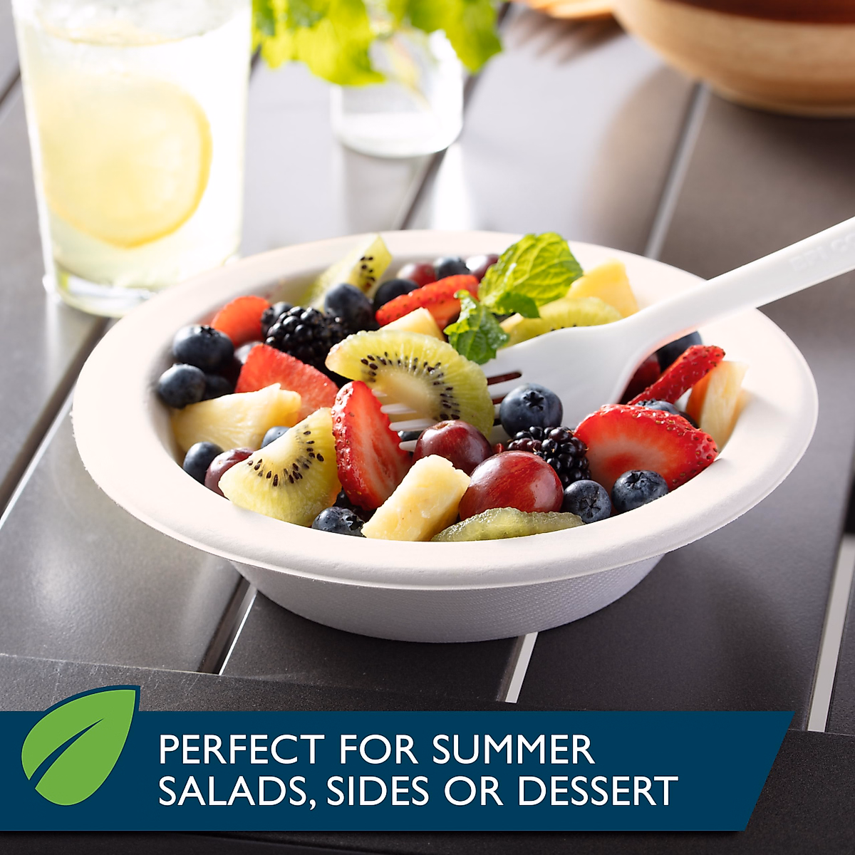 Hefty ECOSAVE Compostable Bowl, 16 Ounce , 25 Count