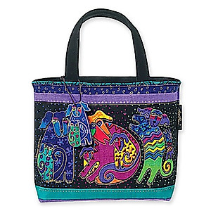Laurel Burch Dog & Doggies Design Small Comfort Tote Bag NEW LB2073