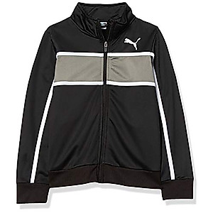 PUMA Boys' Track Jacket, Black, L