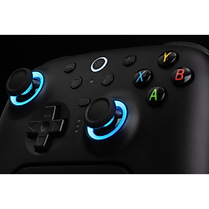 8BitDo Ultimate 2 Wireless Controller for Windows & Android, Gaming Controller with TMR Joysticks, Switchable Hall Effect/Tactile Triggers, RGB Fire Ring, 8Speed Wireless Tech, Black