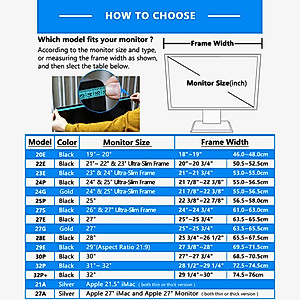 iLooker-24P 24 inch Pro Edition LCD LED Video Monitor Hood Sunshade Sunhood for Dell HP Viewsonic Philips Samsung LG EIZO NEC ASUS ACER BENQ AOC Lenovo, Fits Monitor Frame Width 550-565mm