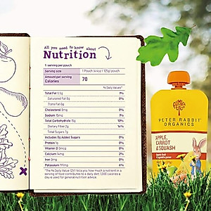 Pumpkin Tree Peter Rabbit Organics Apple, Carrot and Squash Puree, 4.4 Ounce (Pack of 10)