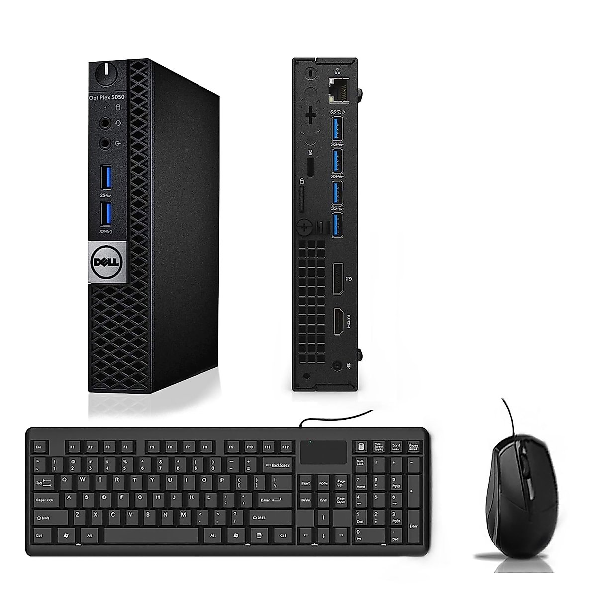 Dell OptiPlex 5050 Micro Form Factor (Intel Core i5-7600T, 32GB DDR4, 512GB SSD) WiFi, DP, HDMI, Windows 10 Pro (Renewed) ¦