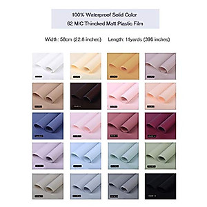 Flower Wrap Paper Rolls White Korean Floral Bouquet Wrapping Paper Supplies Waterproof Fresh Flowers Gift Packaging Marterials (Color 1)