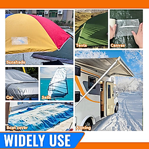 RV Awning Repair Tape for Tarp, Boat Covers Repair Tape,Tent, Sail Tape, Tear Repair Patch Kit, Waterproof, 5 Inch Wide 30FT Long, Reinforced Repair Tape