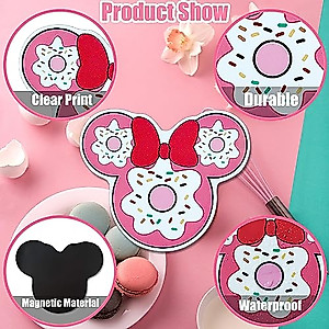 Food Cute Magnets Set for Fridge, Funny Sweets Mouse Refrigerator Kitchen Locker Whiteboards Cruise Car Magnet Decorations Stickers for Carnival Party Home Magnetic SuSpplies Favors (7PCS)
