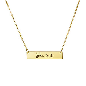 Memgift Inspirational Christian Gifts for Women Personalized Bible Verse Pendant Necklace Motivational Christmas Jewelry