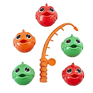 Wahu Let's Go Fishin' 6-Piece Kids Pool and Bath Toy Set for Ages 5+, Kids Fishing Water Toys Set with 1 Fishing Pole and 5 Colorful Fish