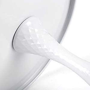 Hotity Set of 2 Round Cake Stands Modern Design Dessert Display Cake Stand Cupcake Stands for Party Celebration Baby Shower, White