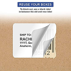 TYH Supplies Shipping Address Labels 3 1/3 x 4 Inch, White Matte, 300 Labels, Laser & Inkjet Printer, Strong Adhesive, Compatible with Avery 8164 & 5264 Template