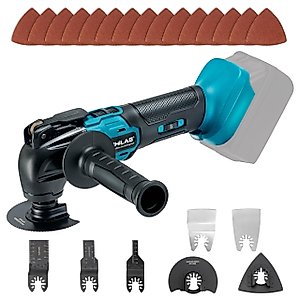 NICHILAS Oscillating Multi Tool for Makita 18V Battery, Brushless Motor 6 Speed Swinging Shovel, Sander (NO BATTERY)