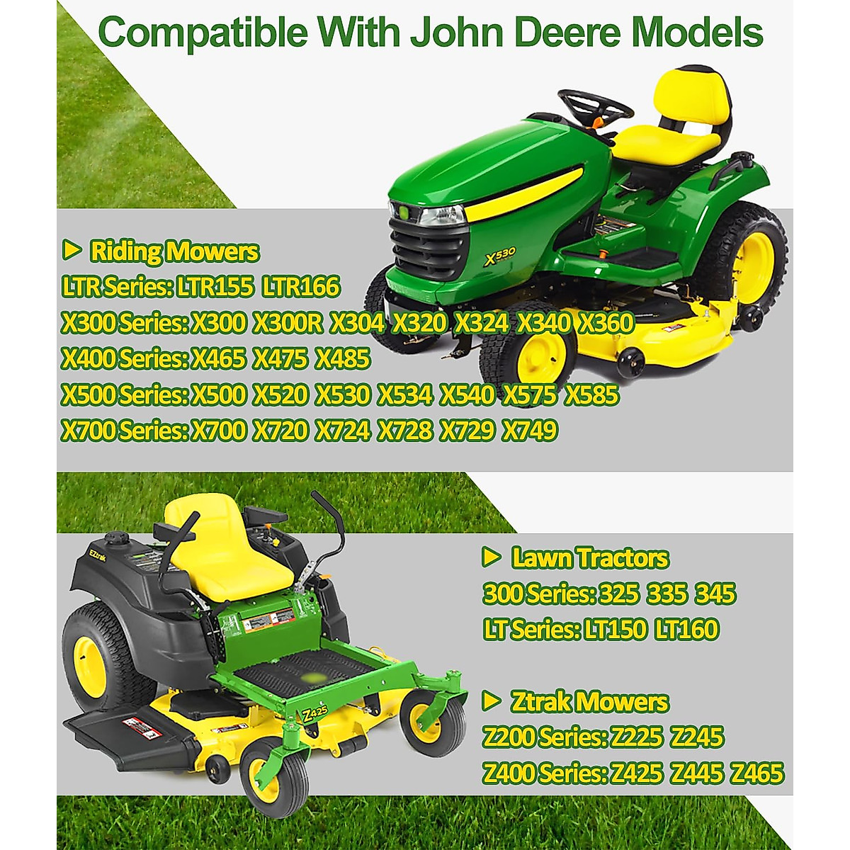 AM137724 Fuel Gas Cap Filler Cap Replacement for John Deere 325 335 345 LT 150 160 X 465 475 485 575 585 700 724 Z225 245 445 465 Riding Lawn Mower Tractor, AM122880