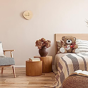 WENMOTDY Stuffed Animals Plush Toy Teddy Bear with Love Pattern Red Bow Gift for Kids Baby Lover Birthday Valentine's Day 12 Inch