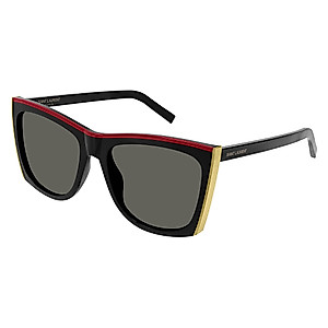Saint Laurent SL 539 PALOMA Black Red/Grey 58/18/145 women Sunglasses