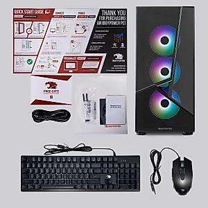 iBUYPOWER Pro Gaming PC Computer Desktop SlateMR 281AV2 (AMD Ryzen 5 5600 3.5 GHz, Nvidia Geforce RTX 3060 12GB, 16GB DDR4, 500GB NVME SSD, WiFi Ready, VR Ready, Windows 11 Home)