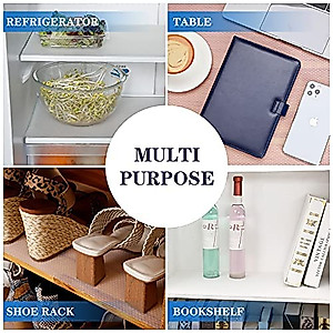 Hersvin Shelf Liners, 12in x 20ft Kitchen Drawer Mats, Non-Adhesive EVA Cupboard Protector, Cabinet Lining, Refrigerator Liner (Clear Dot)