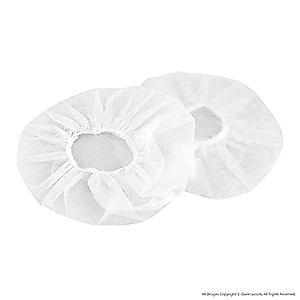 Geekria 500 Pairs Disposable Headphones Ear Cover for Over-Ear Headset Earcup for Bulk Pack, Stretchable Sanitary Ear Pads Cover, Hygienic Ear Cushion Protector Wholesale Multi-Pack(M/White)