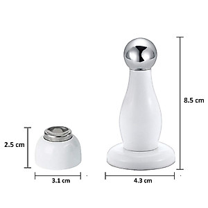 4 Pack Door Stopper, Magnetic Door Stop, Stainless Steel Door Holder, with Screws for Wall or Floor Mount