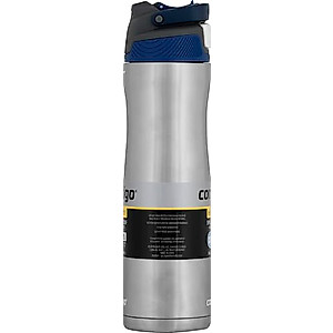 Contigo Steel Water Bottle, 24 oz, SS Monaco