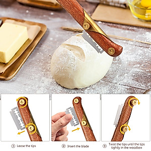 Luxshiny Dough Dough Slicer Hand Crafted Bread Lame Bakers Lame Slashing Tool for Scoring Sourdough Bread
