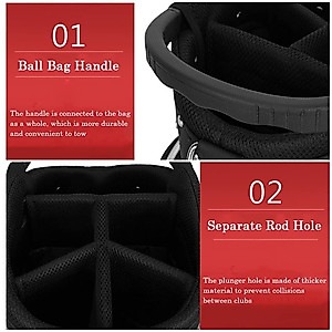 QHH Golf Stand Bag Golf Travel Bag for Men Women Waterproof and Durable Easy Carry Space Saving (Color : Blue)