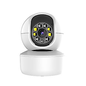 NSPREAD NPF21W Indoor Pan/Tilt Wireless Smart Security Camera, 1080p HD Camera,WiFi 2.4GHz,with Night Vision,WiFi Home Indoor Camera for Baby/Pet/Nanny, Cloud & MicroSD 128GB (Sold Separately)