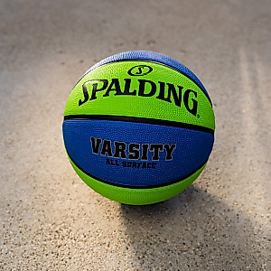 Spalding Varsity Blue/Green Outdoor Basketball 29.5"