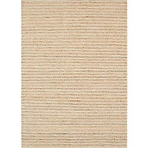 Continental Rug Company Natures Mix Jute/Wool Area Rug, 2' x 3', Natural