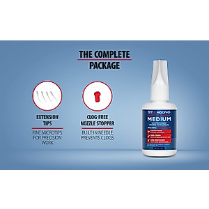 Starbond 1 oz. Medium CA Glue (Premium Cyanoacrylate Super Glue) for Quick Glue-ups. Woodworking, Woodturning, Hobby Models…