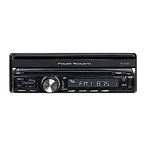 Power Acoustik PD-720B Single DIN with 7-inch Motorized LCD Touchscreen, DVD, CD/MP3 Car Stereo with Bluetooth