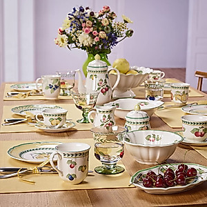 Villeroy & Boch French Garden Fleurence Oval Platter, 17.25 in, White/Multicolored