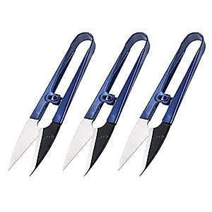 Beaditive Sewing Scissors (3-Piece Set) High-Carbon Steel Thread, Yarn, Embroidery Clippers | Handheld Snippers for Arts, Crafts, and DIY Projects | Multipurpose Use