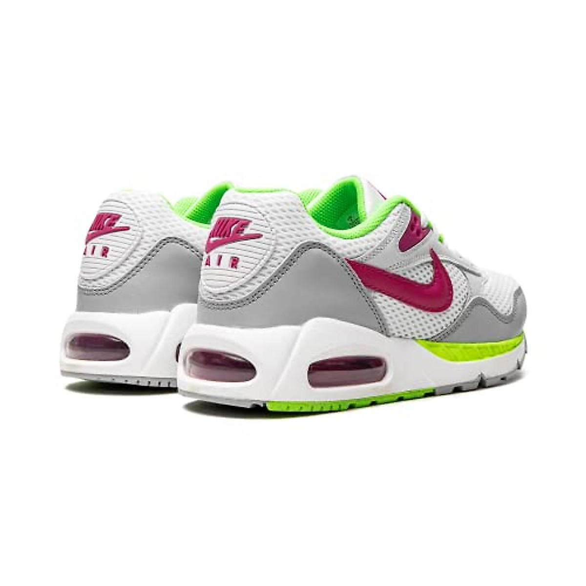 NIKE Women's Air Max Correlate Running Shoes, White/Pink/Green