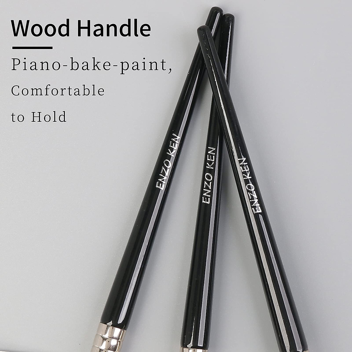 ENZO KEN Small Nose Contour Brush, Angled Concealer Brush Under Eye, Concealer Brush, Angle Concealer Brush, Small Concealer Brushes, Contour Nose Brush, Concealer Angled Brush - Black, 8M01