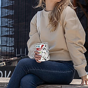 AGH 10 oz White Sublimation Tumblers Blanks, 6 Pack Straight Stainless Steel Tumbler with Splash-proof Slide Lid and Metal Straw, Straw Brush, Double Wall Vacuum Cups Wine Bulk