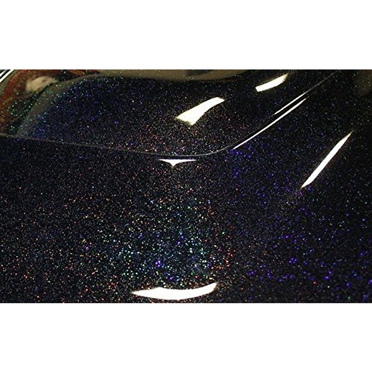VViViD Gloss Rainbow Black Metallic Sparkle Vinyl Adhesive Wrap (1ft x 5ft)
