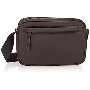 Amazon Essentials womens Seeca crossbody bag, Black, One size US