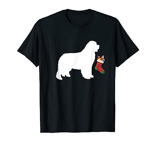 Newfoundland Christmas Stocking Stuffer Dog T-Shirt