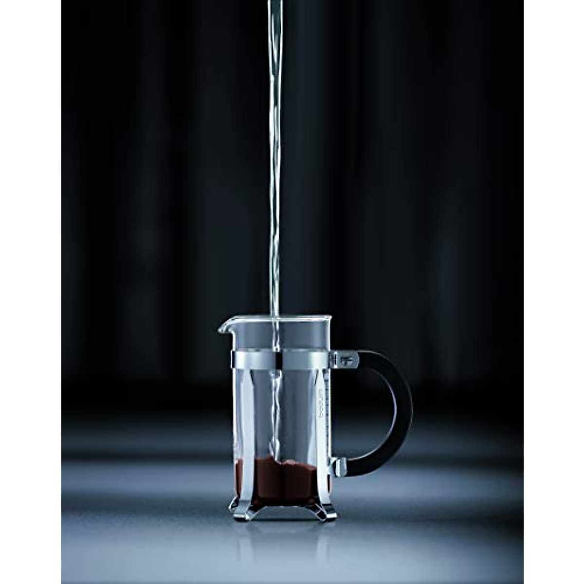 Bodum Chambord French Press Coffee Maker with BPA-Free Tritan Plastic Shatterproof Carafe, 12 Ounce, Chrome
