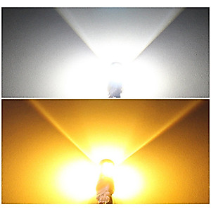 3157 3057 3357 4157 Turn Signal White Yellow Amber Switchback Led Light Bulbs 22 SMD with Projector, for Standard Socket, Not CK, Pair of 2