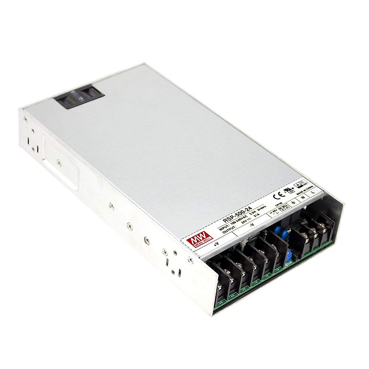 MEAN WELL MW RSP-500-24 24V 21A Low Profile Switching Power Supplies